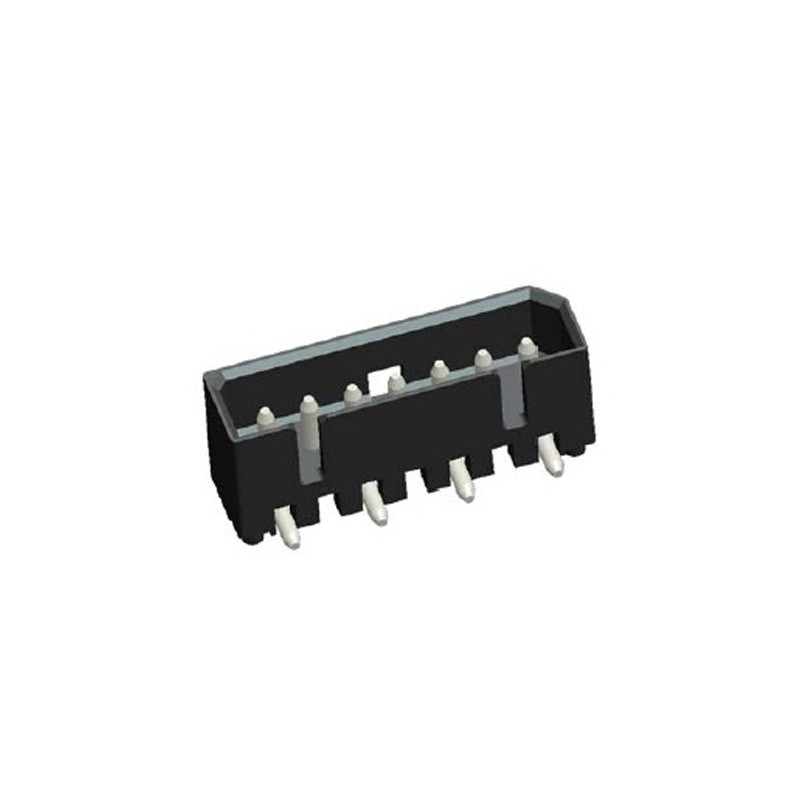 SMT Single Row Board ke Board Connector 1.25mm Pria PA9T (UL94V-O) BLACK